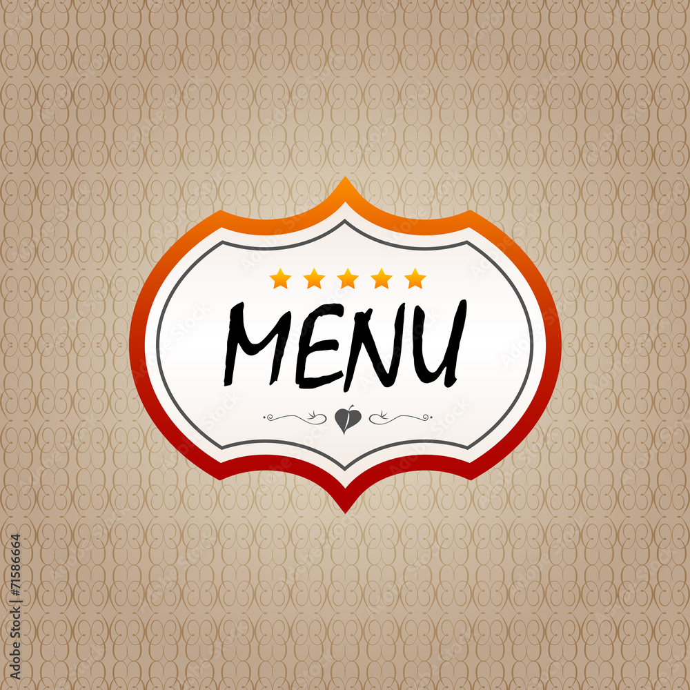Restaurant menu sticker booklet vector Stock Vector | Adobe Stock