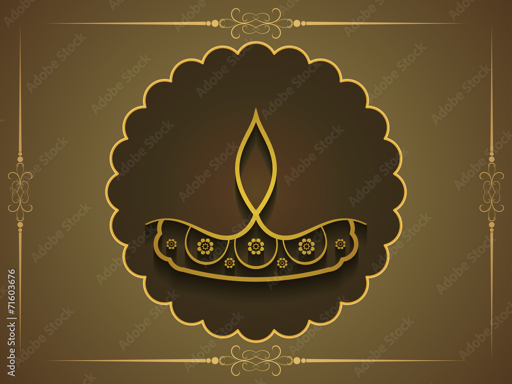 Elegant background design for Diwali festival Stock Vector | Adobe Stock