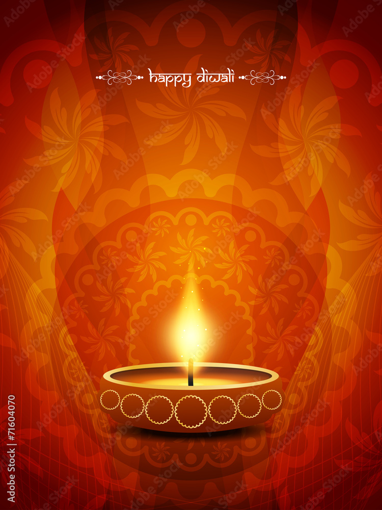 Artistic background design for Diwali Stock Vector | Adobe Stock