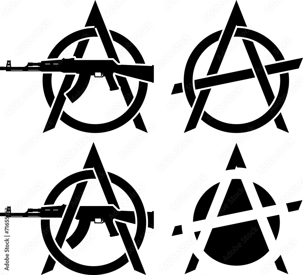 Symbols of anarchy Stock Vector | Adobe Stock