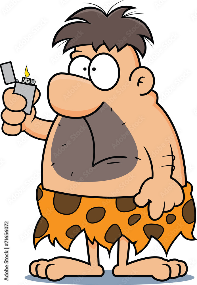 Caveman Fire Cartoon