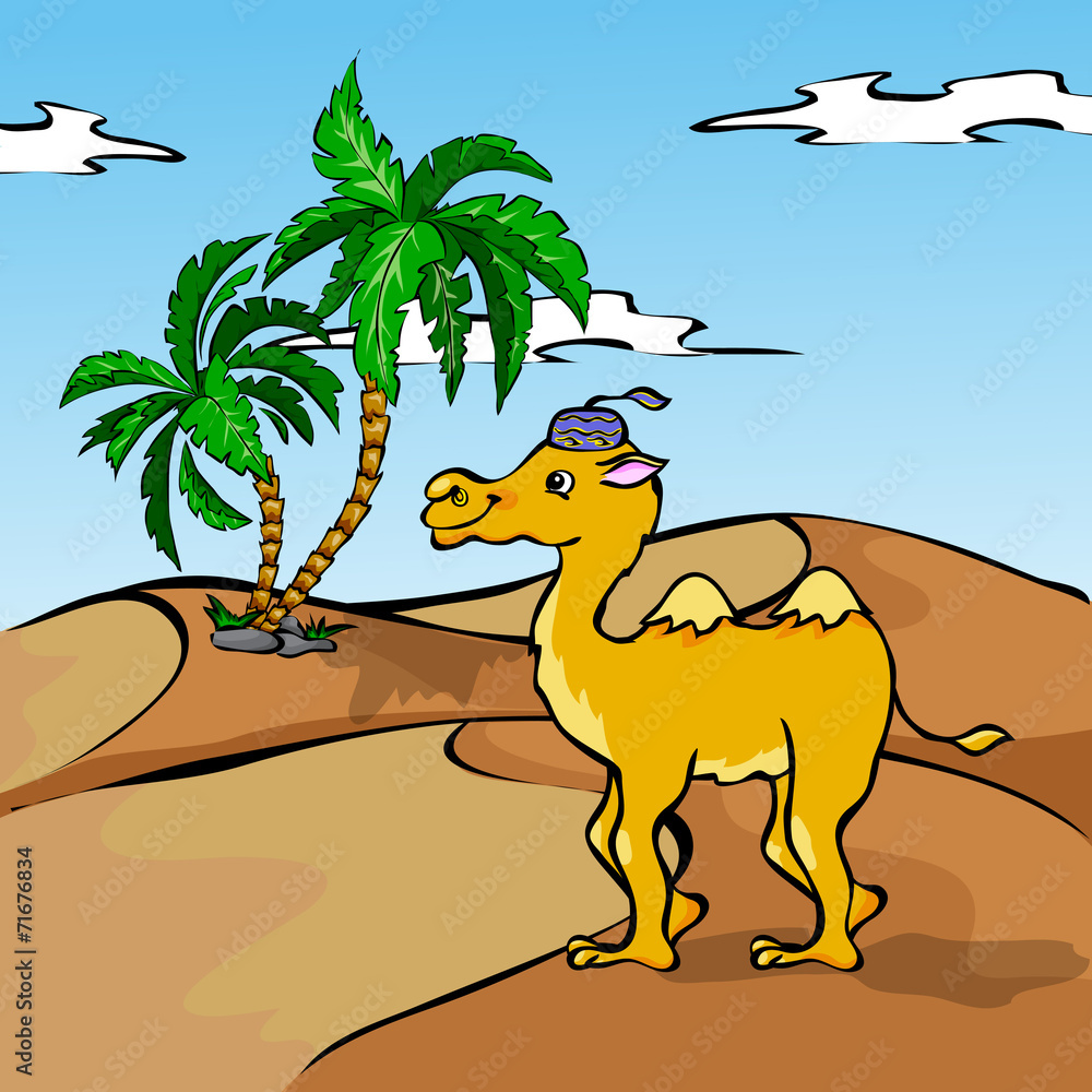 Funny Desert Cartoon