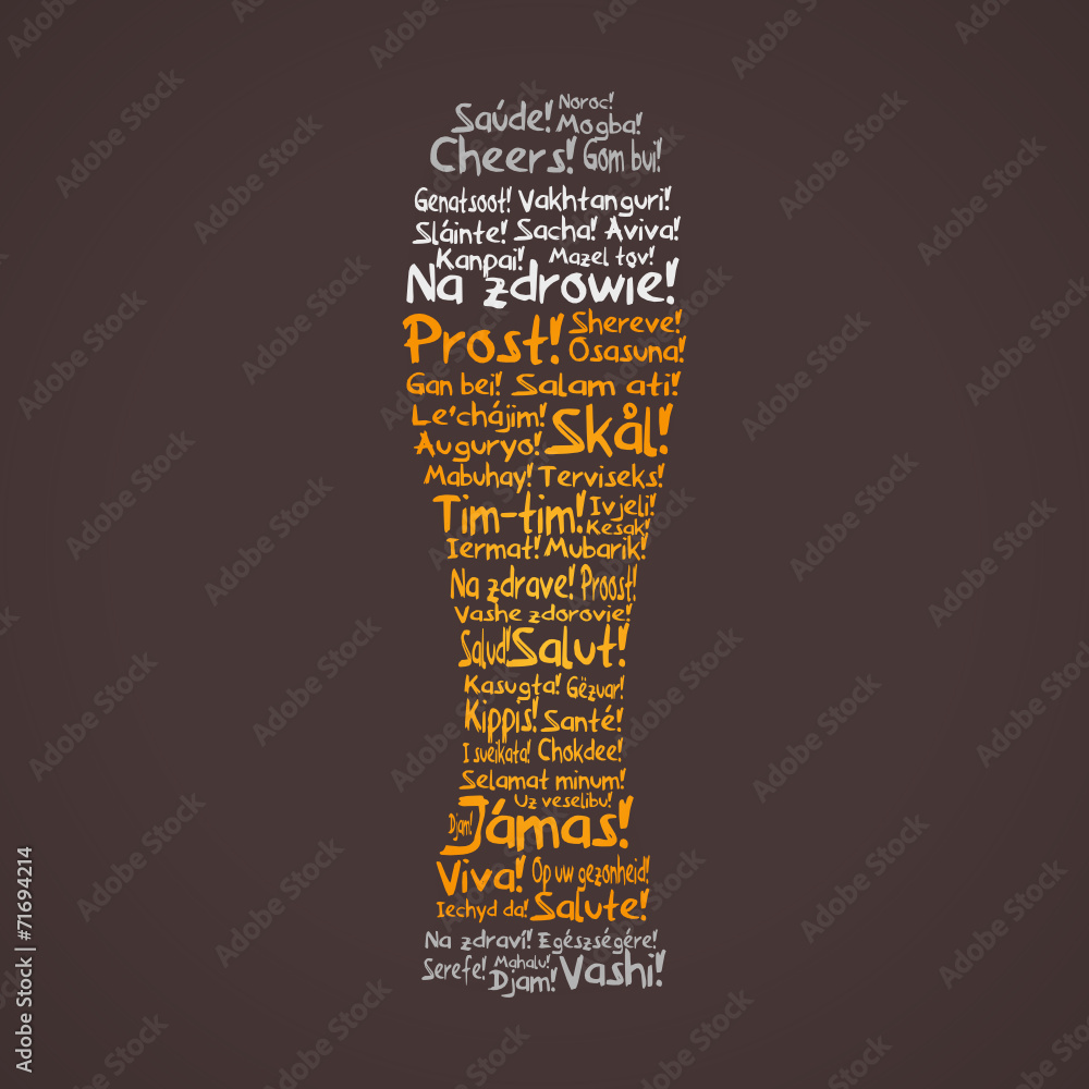 wortsammlung prost II Stock-Vektorgrafik | Adobe Stock