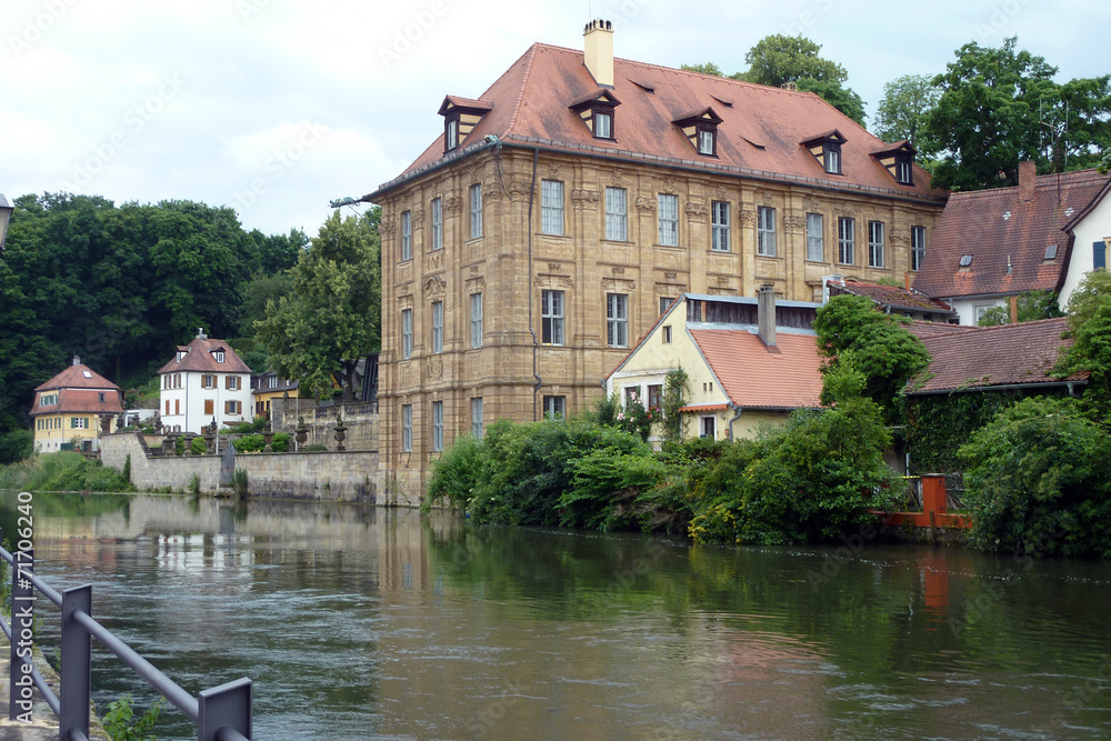 Wasserschloss Concordia Bamberg Stock-Foto | Adobe Stock