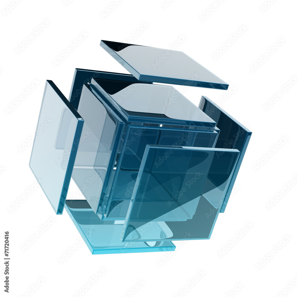 glass cube Stock Illustration | Adobe Stock