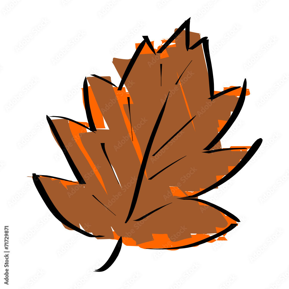 Foglia autunnale Stock Vector | Adobe Stock