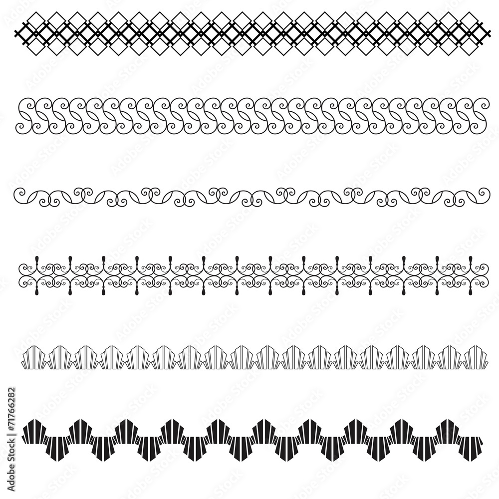 vector borders set Stock Vector | Adobe Stock