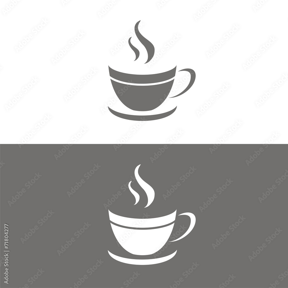 Icono café BN Stock Vector | Adobe Stock