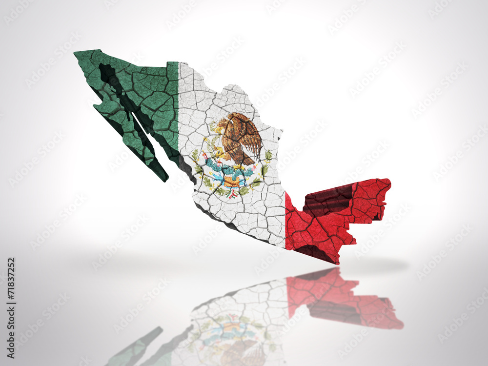 Map of Mexico Stock Illustration | Adobe Stock