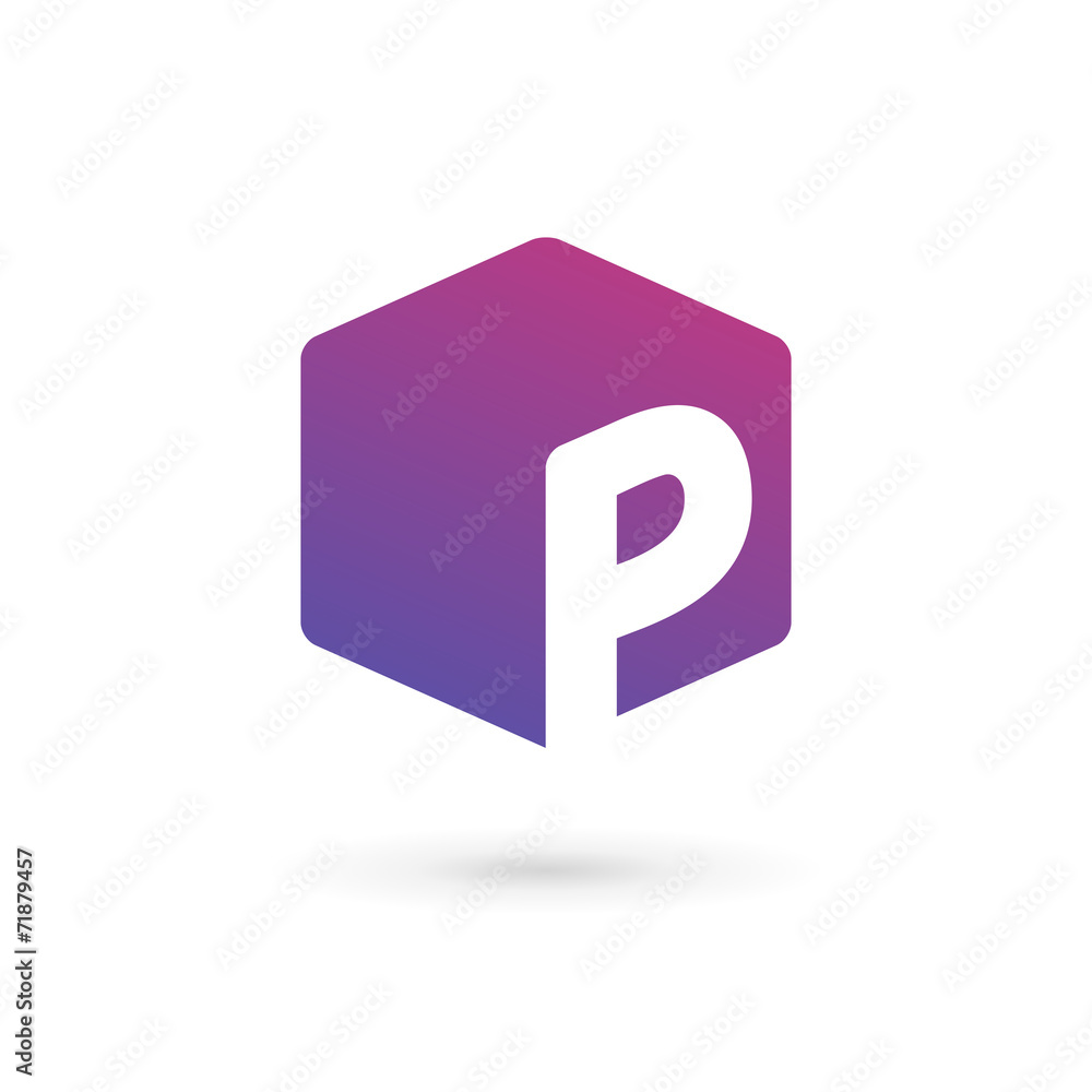 Letter P cube logo icon design template elements Stock Vector | Adobe Stock