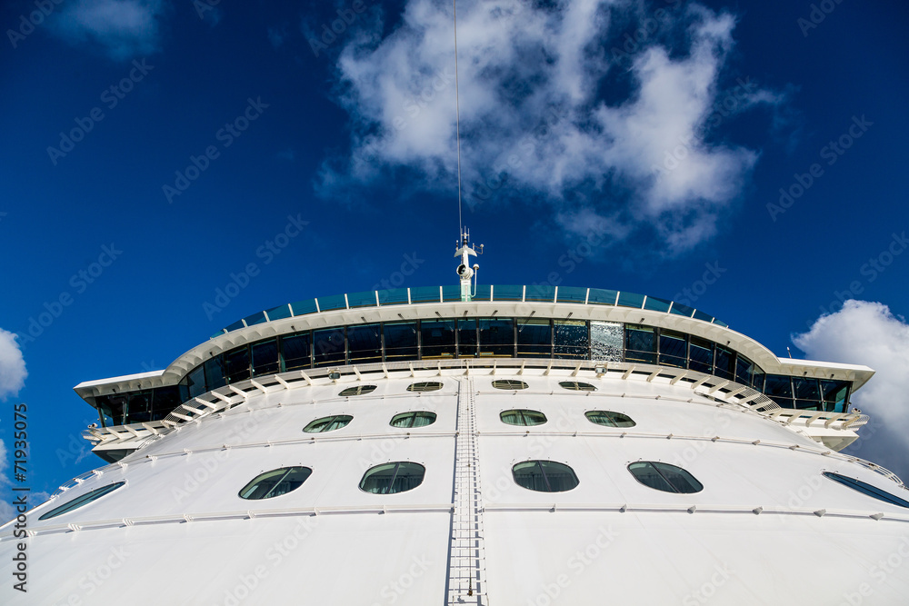 Front Bulkhead of a Massive Cruise Ship Stock Photo | Adobe Stock