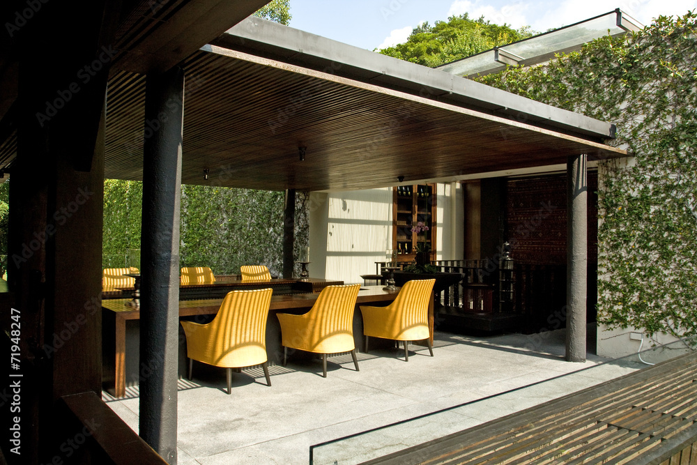 afternoon tea room outdoor Stock Photo | Adobe Stock