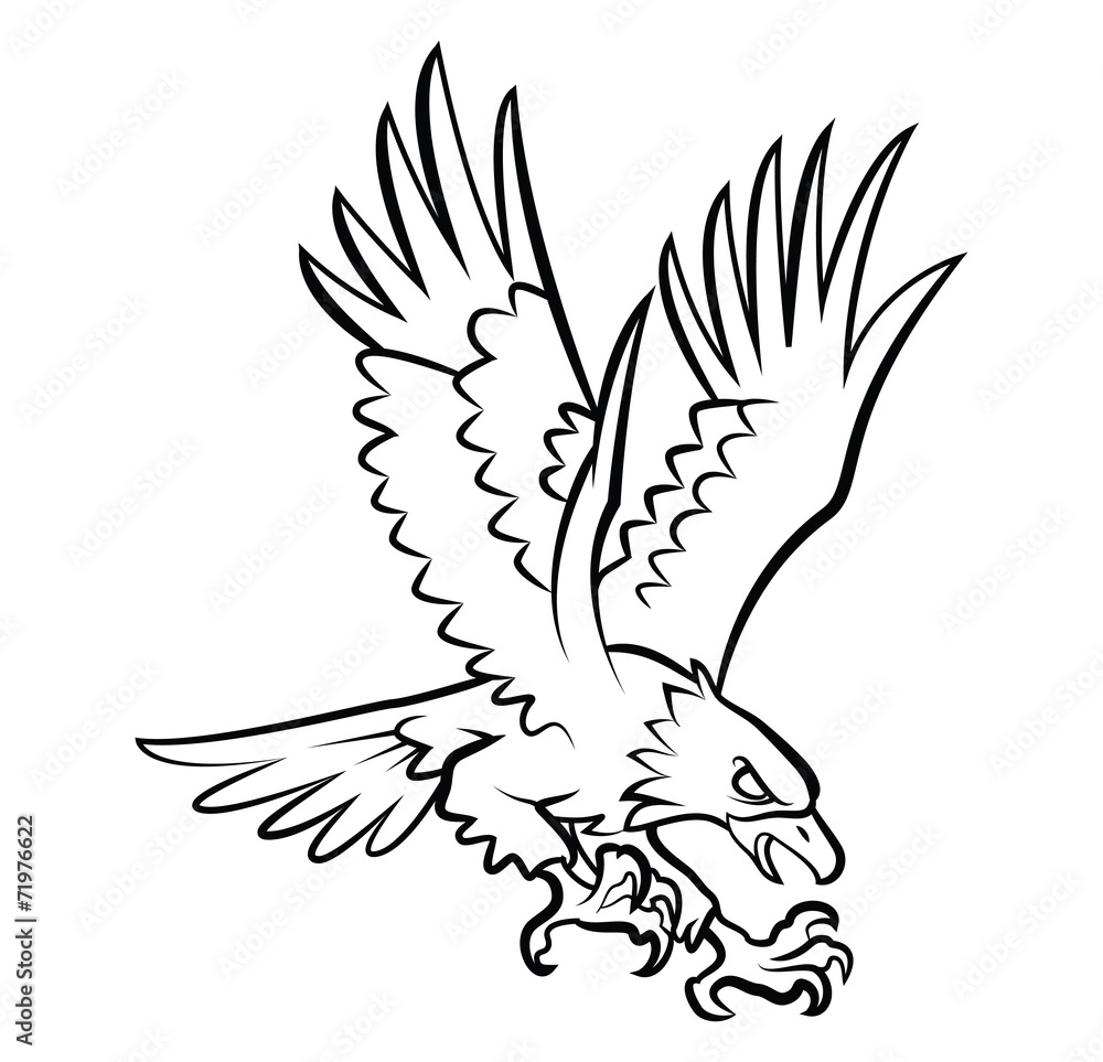 Diving Eagle Tattoo