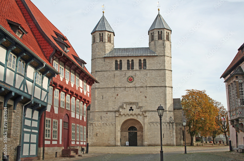 Bad Gandersheim: Stiftskirche (1007, Niedersachsen) Stock Photo | Adobe ...