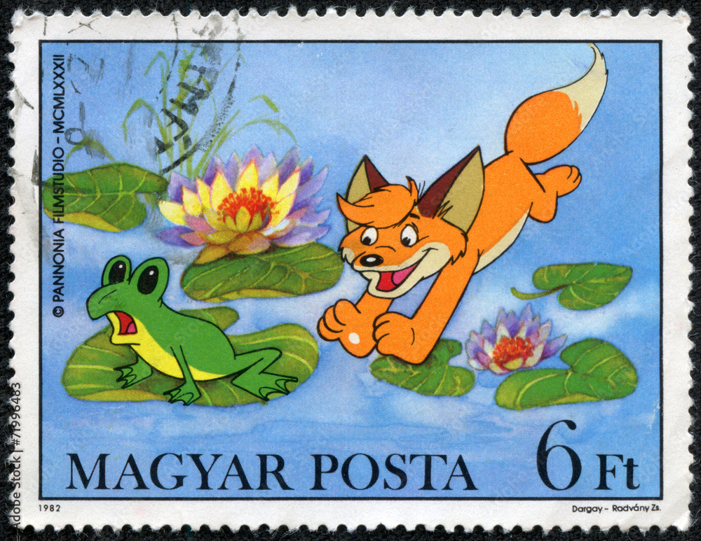 Scenes from Vuk the Fox Cub, Cartoon by Attila Dargay ภาพถ่ายสต็อก ...