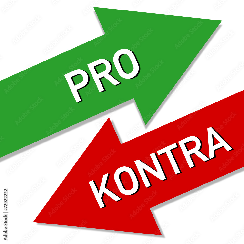 Pro Kontra Pfeile #141023-svg07 Stock-Vektorgrafik | Adobe Stock