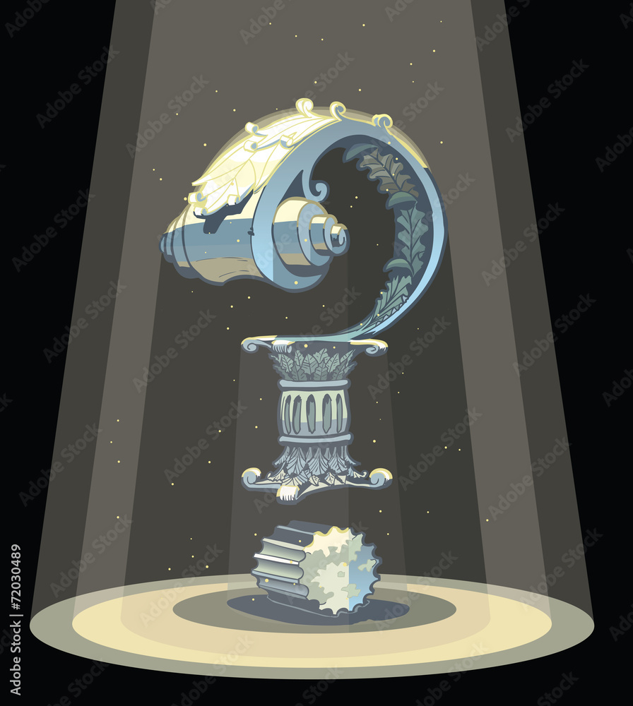 Roman Architecture Question Mark Vector Illustration Stock Vector ...