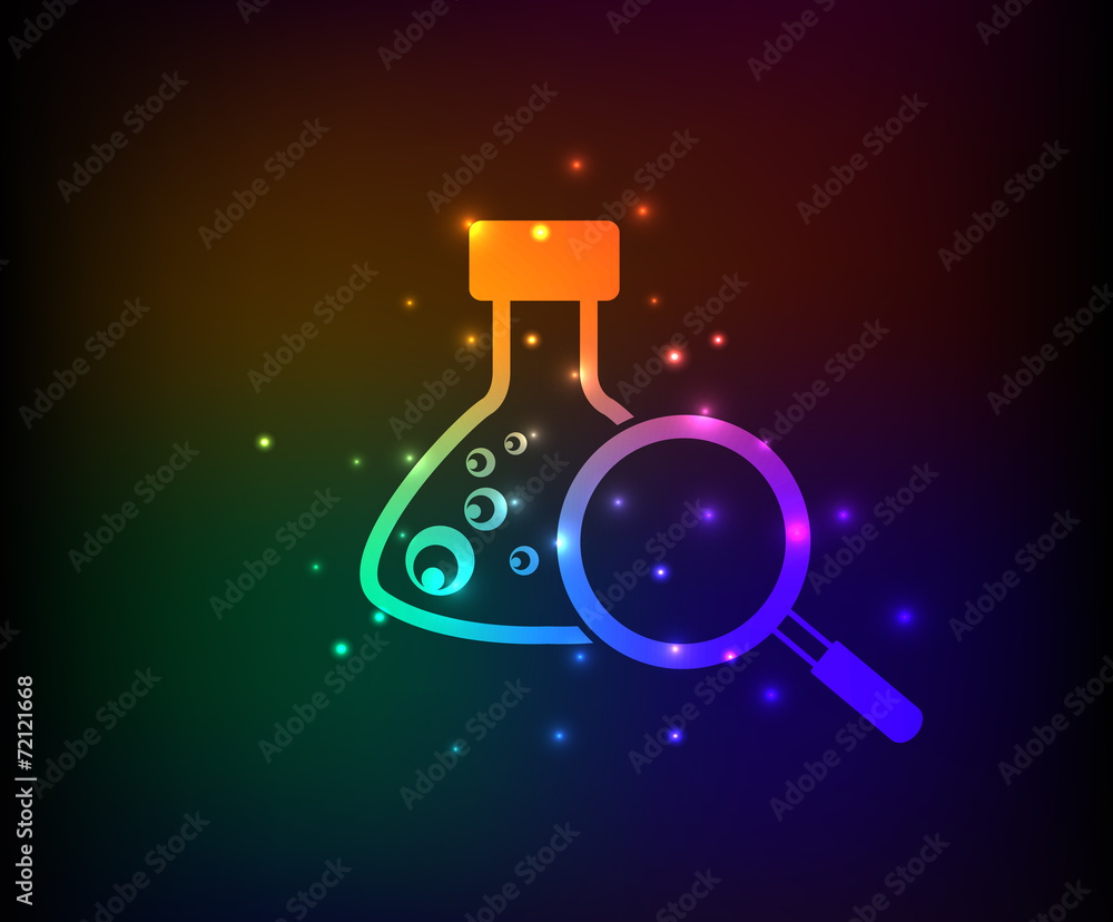 Science symbol,rainbow vector Stock Vector | Adobe Stock