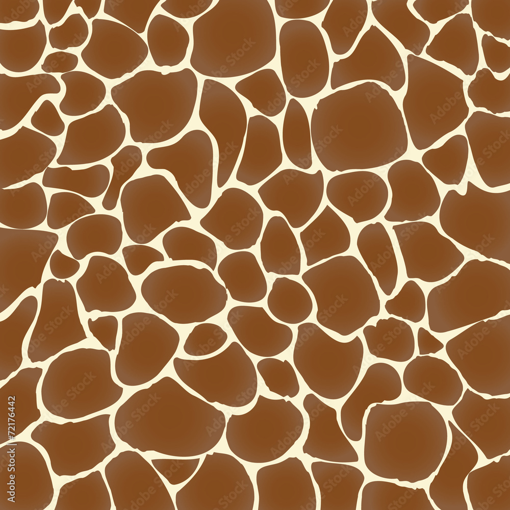 Giraffe Print Pattern Stock Vector | Adobe Stock