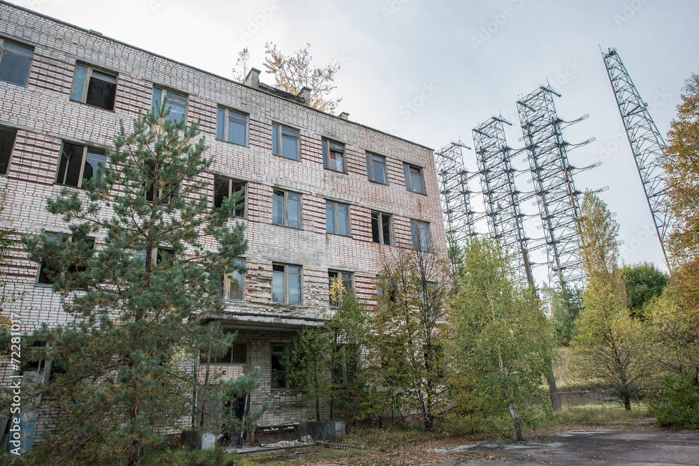 Duga-3 Soviet radar system in Chernobyl Zone, Ukraine Stock Photo ...