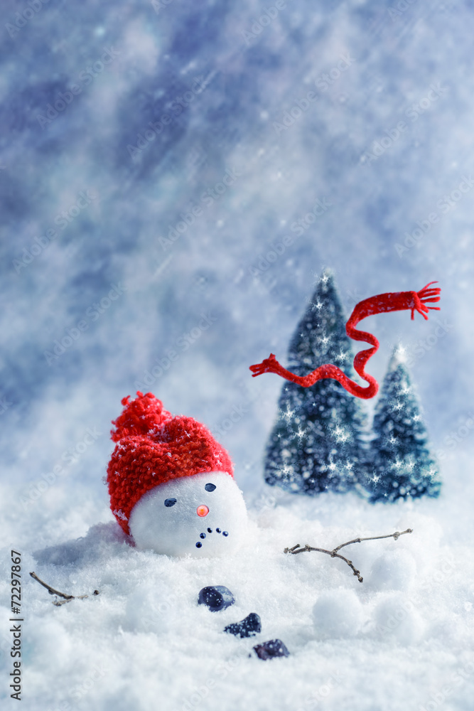 Snowman Stock Photo | Adobe Stock