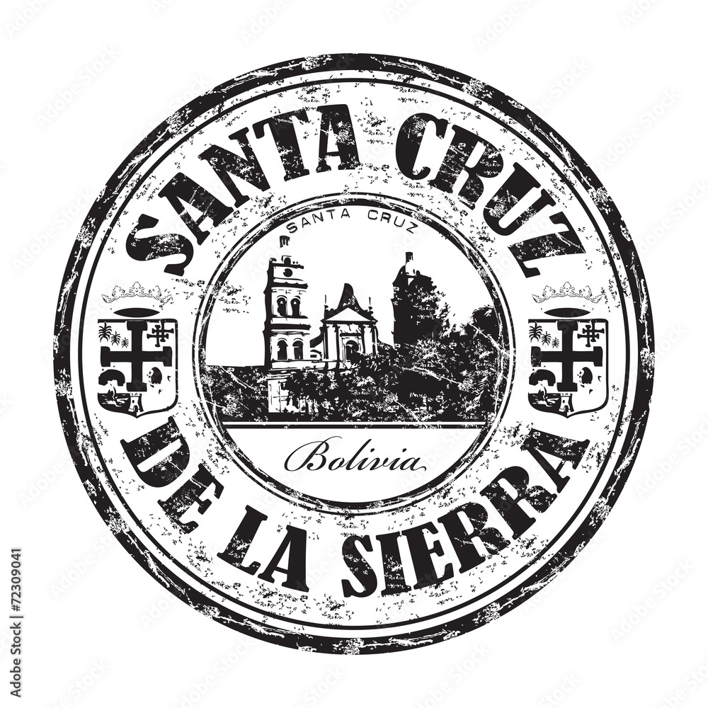 Santa Cruz de la Sierra grunge rubber stamp Stock Vector | Adobe Stock