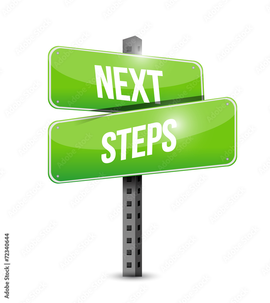 Next Steps Sign