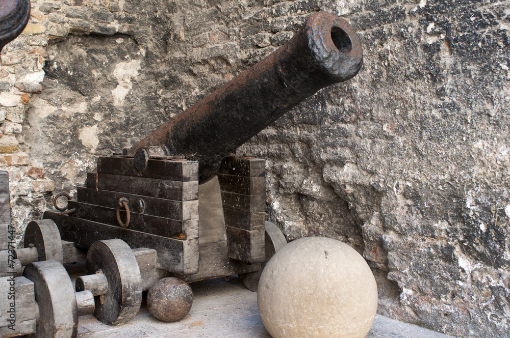 Medieval cannon Stock Photo | Adobe Stock