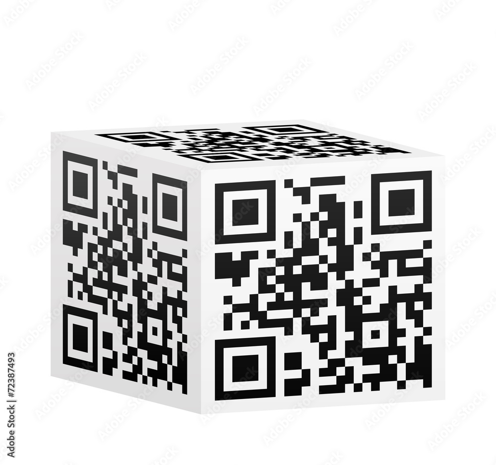 QR Code Box Stock Illustration | Adobe Stock