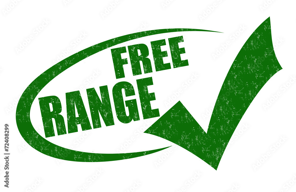 Free range stamp vector de Stock | Adobe Stock