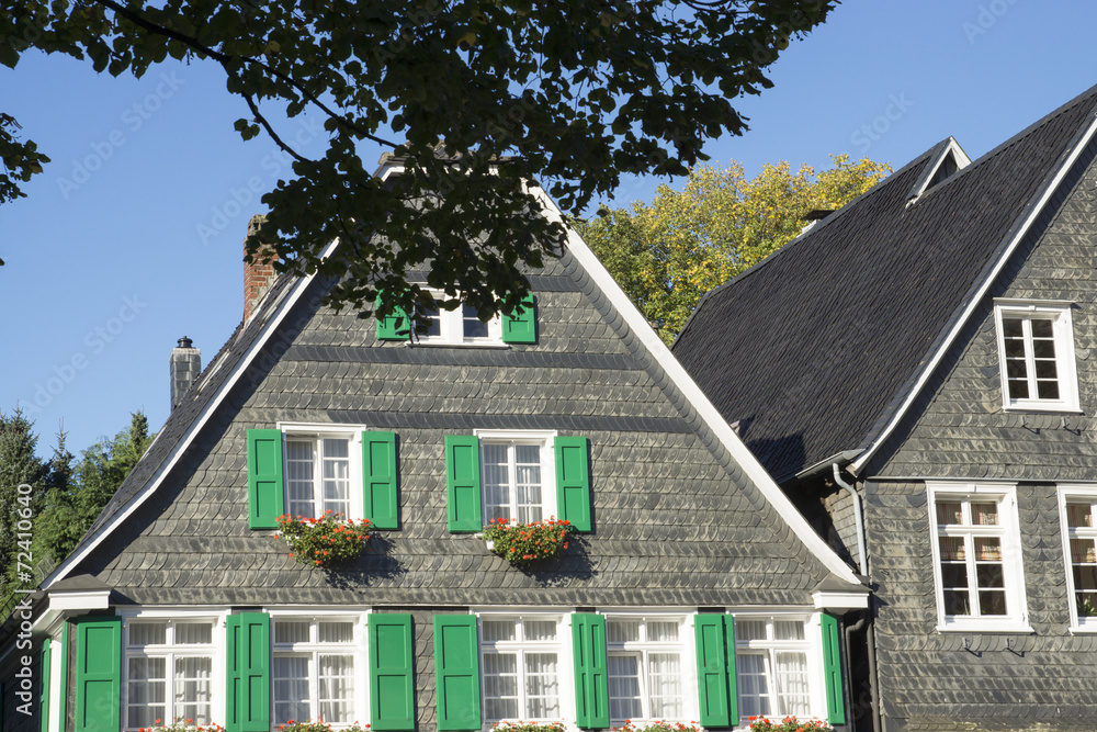 Historische Altstadt von Solingen-Gräfrath, NRW, Deutschland Stock-Foto ...