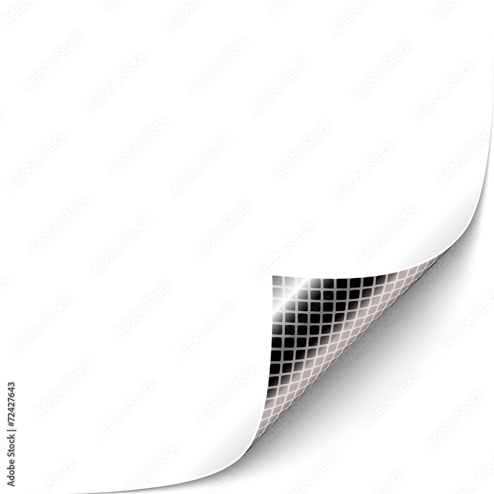 Curled Corner Stock Vector | Adobe Stock