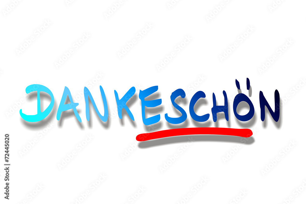 dankeschön... Stock Illustration | Adobe Stock