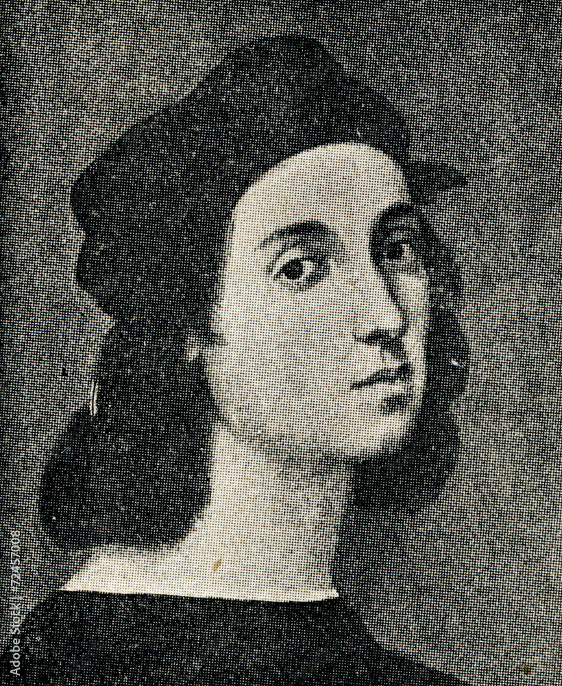 Self-portrait of Raphael, aged approximately 23 (1605) Stock ...