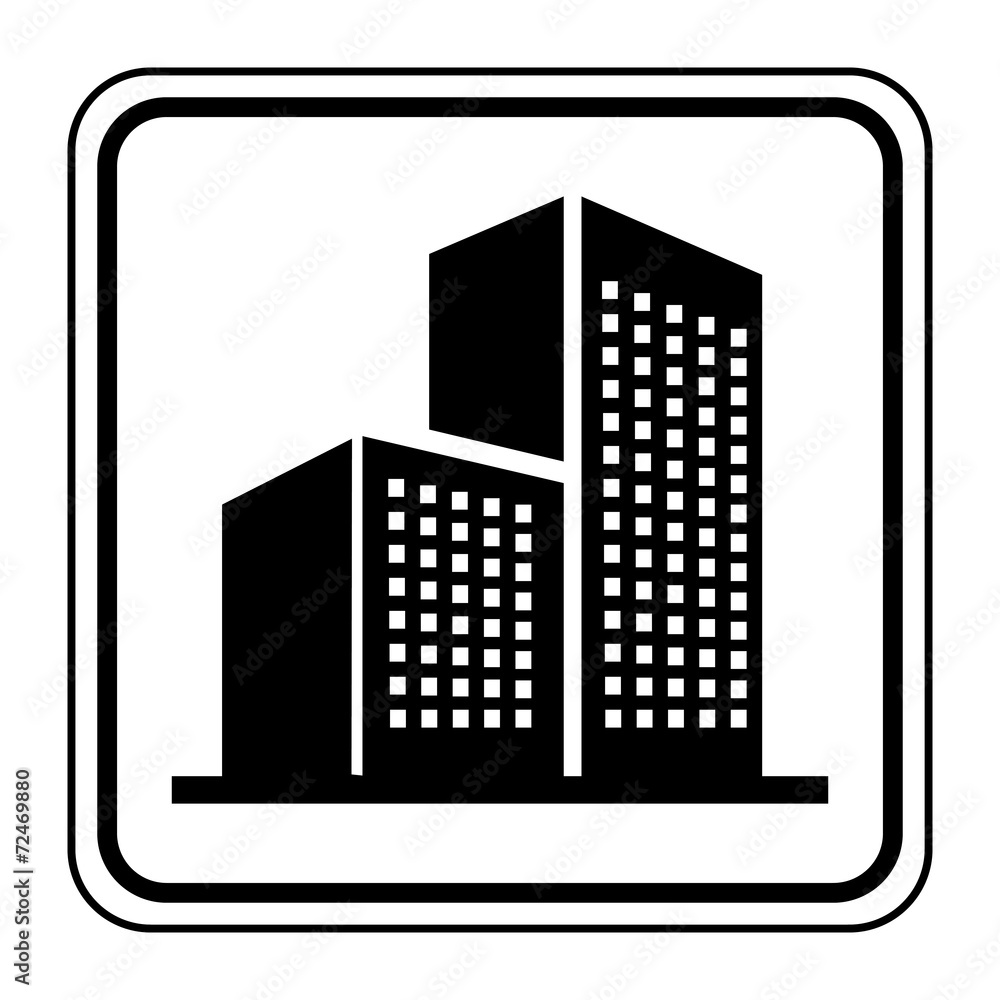 Logo immeuble. Stock Vector | Adobe Stock