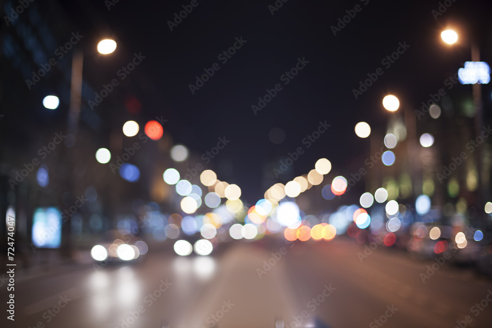 Blurry Street Lights