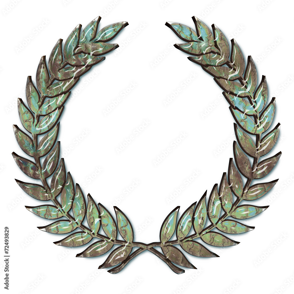 Laurel Wreath with glass texture Stock Illustration | Adobe Stock