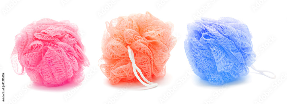 Puff Shower sponge Stock Photo | Adobe Stock