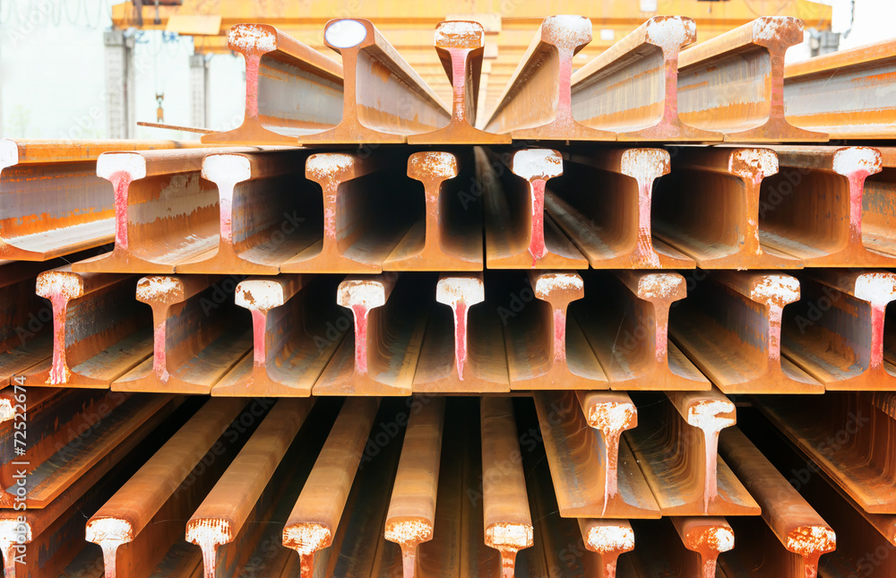 Póster Pier bridge crane and cargo handling, cargo trains transported a ...