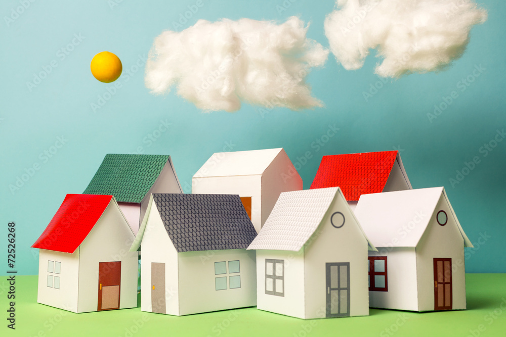 Papercraft House Stock Photo | Adobe Stock