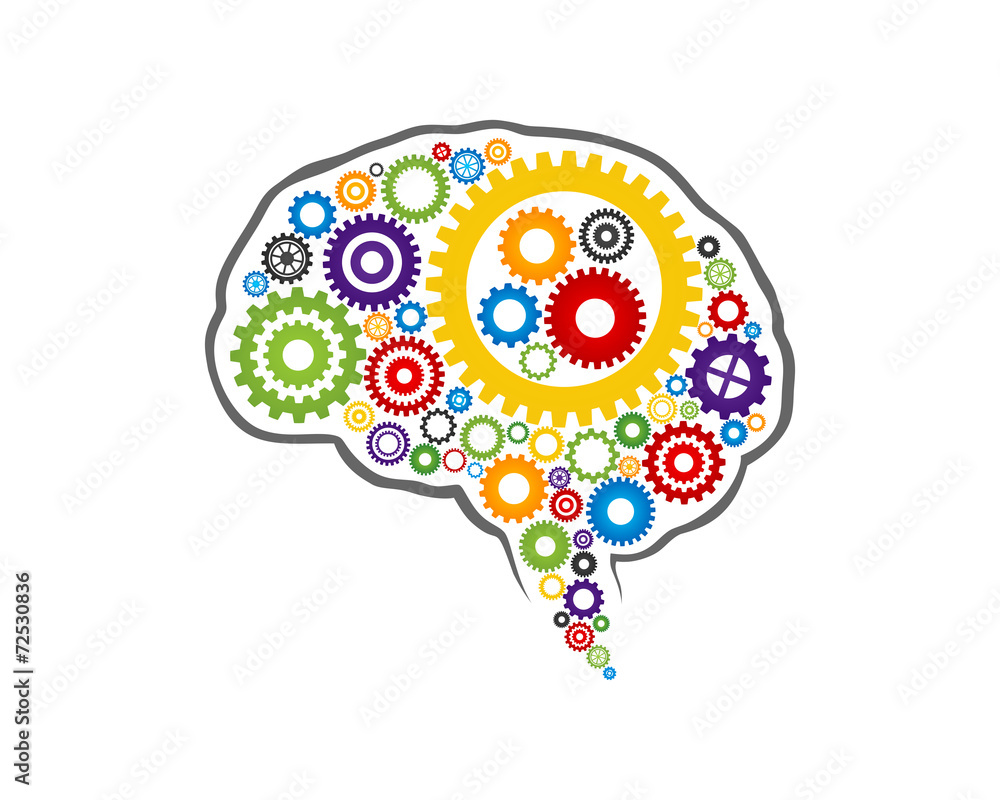 Brain Gear Stock Vector | Adobe Stock