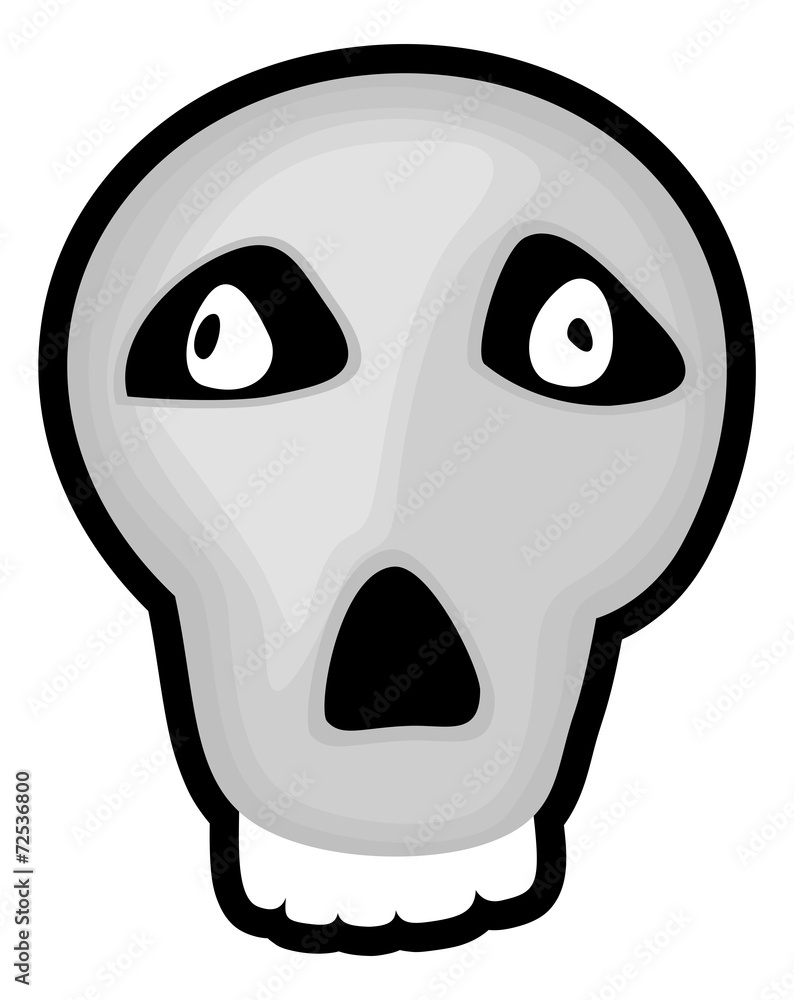 Funny Skull Face Stock Vector | Adobe Stock