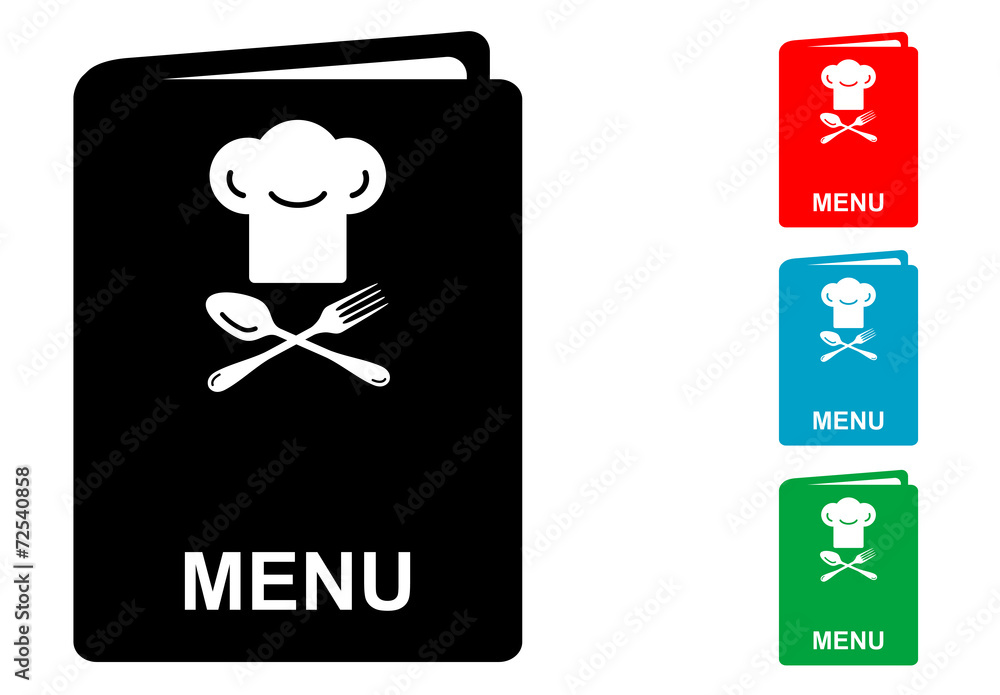 Pictograma menu con varios colores Stock Vector | Adobe Stock