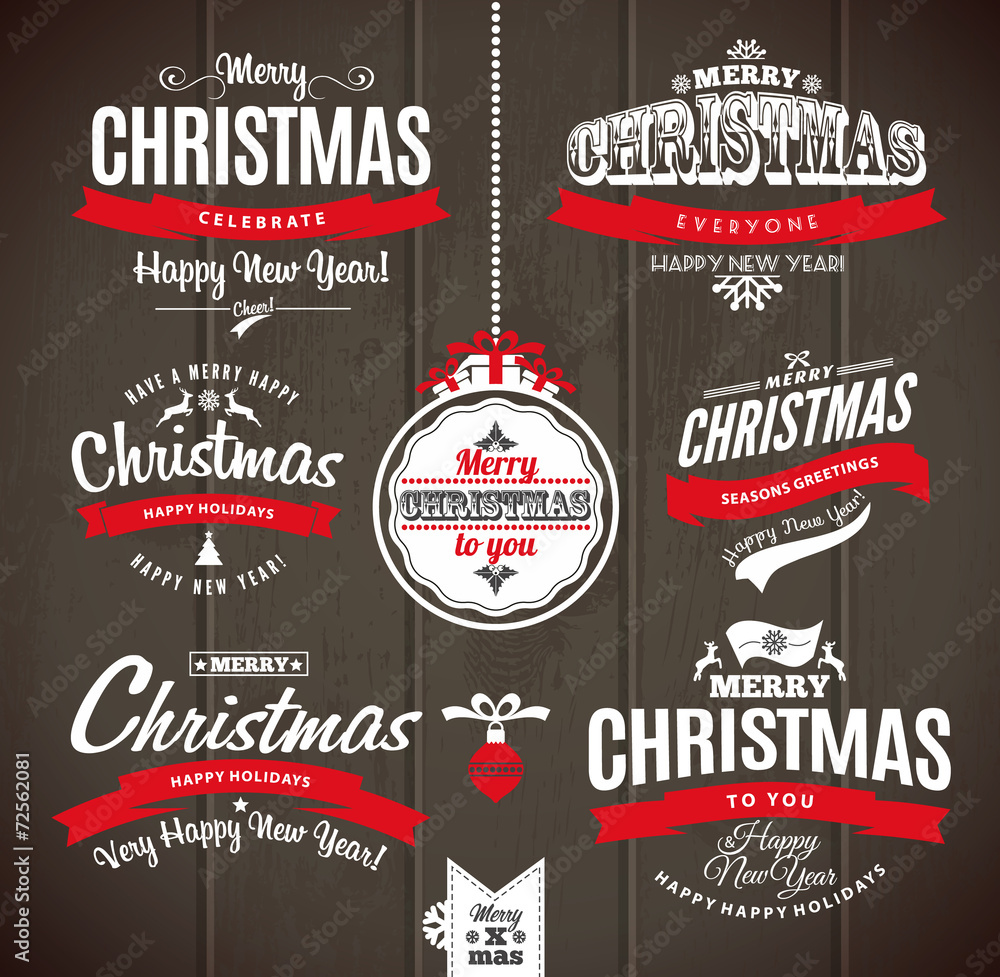 Christmas background.Lettering christmas decoration. Stock Vector ...