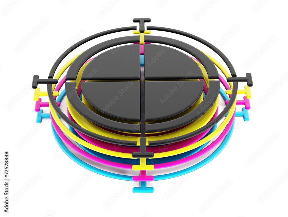 CMYK cross Stock Illustration | Adobe Stock