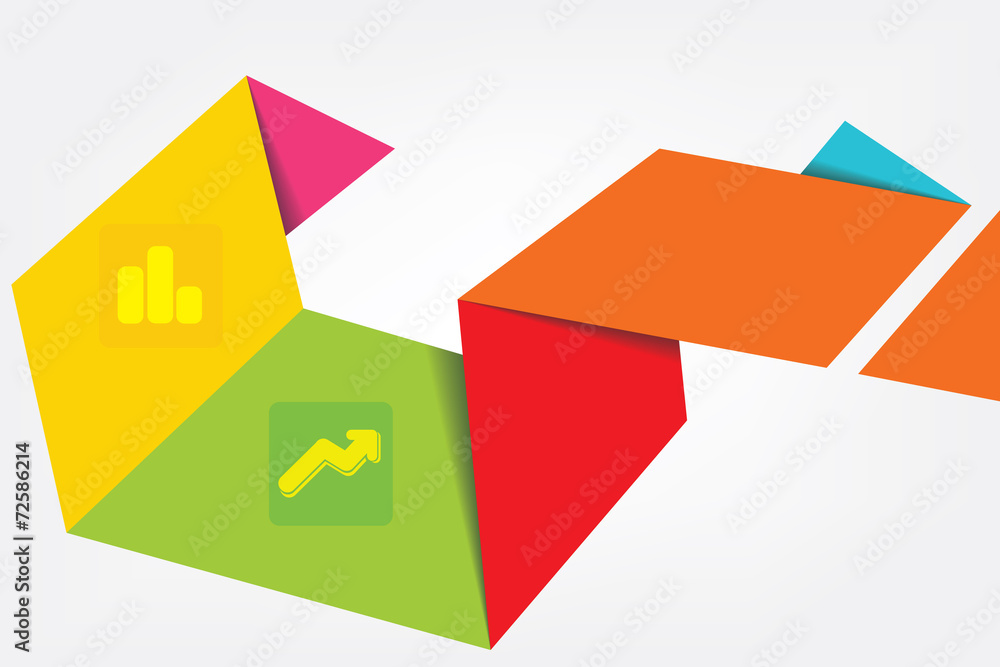 Vector color background concept design for brochure Stock Vector ...