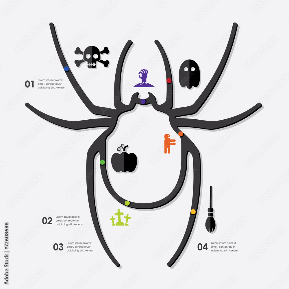 Halloween Infographic Stock Vector Adobe Stock