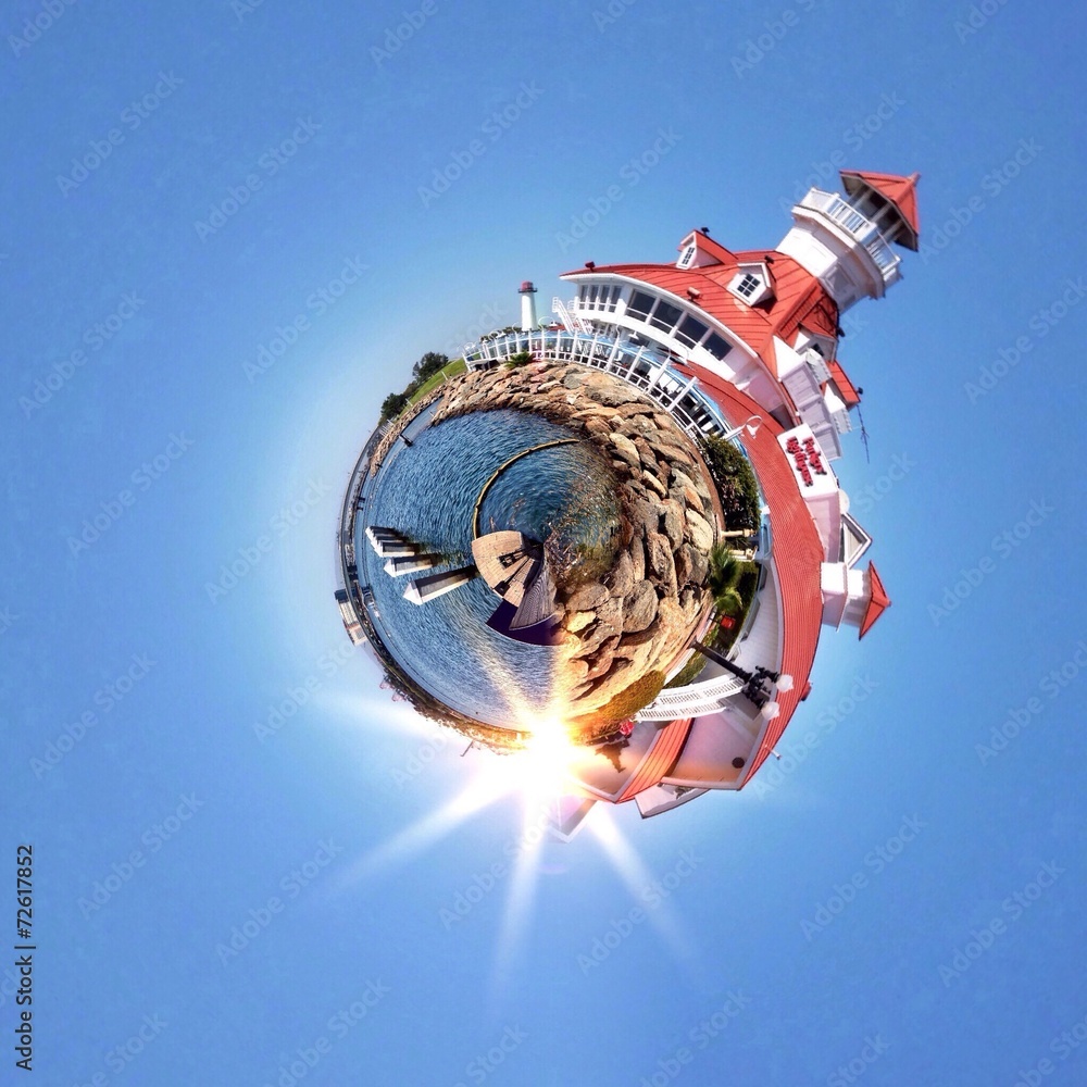 A Long Beach circular view in LA - California Stock Photo | Adobe Stock