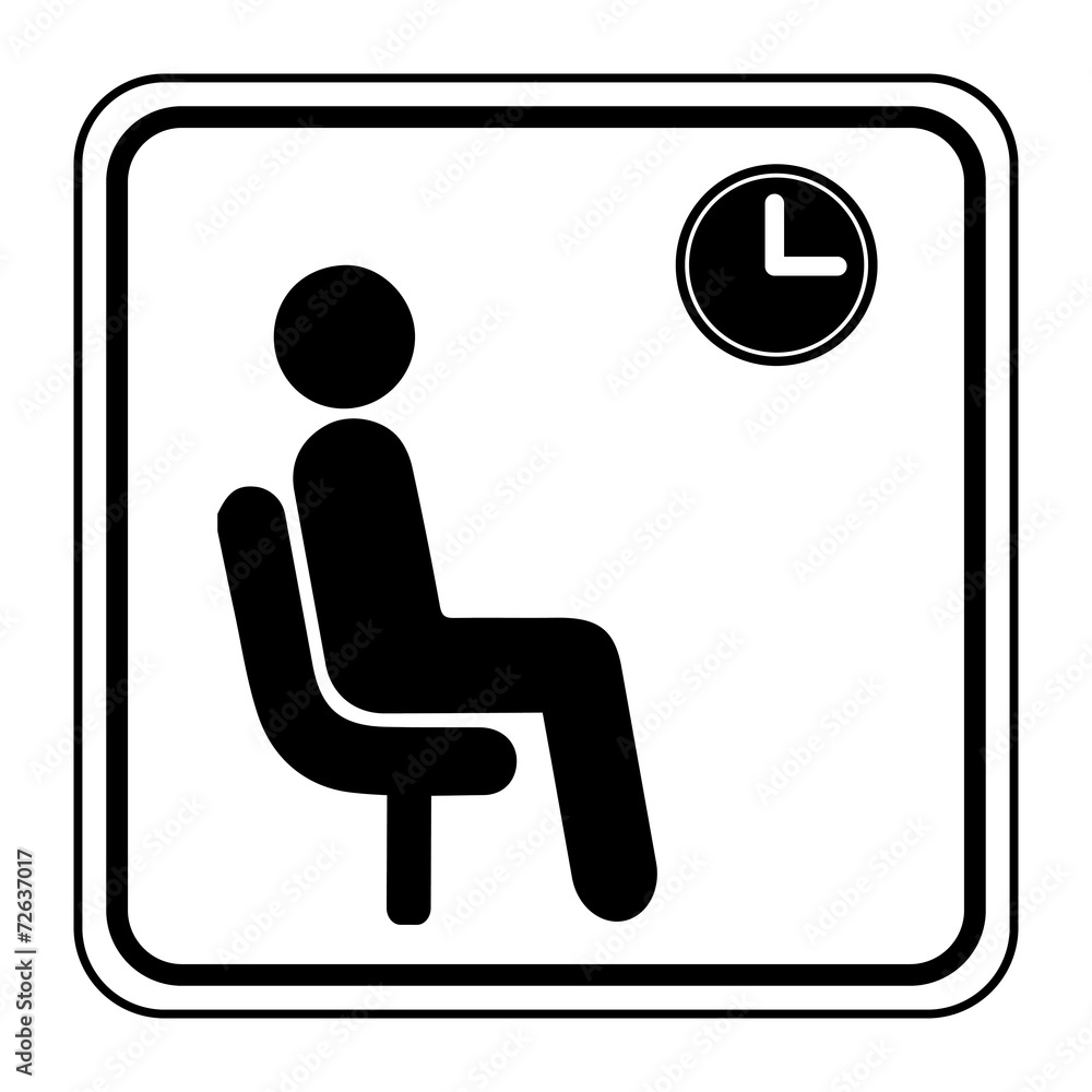 Vecteur Stock Logo salle d'attente. | Adobe Stock