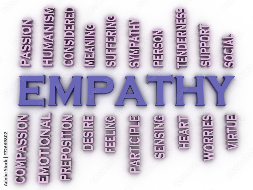 3d imagen Emphaty issues concept word cloud background Stock ...